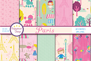 Paris Papers, a Pattern Graphic by Poppymoondesign