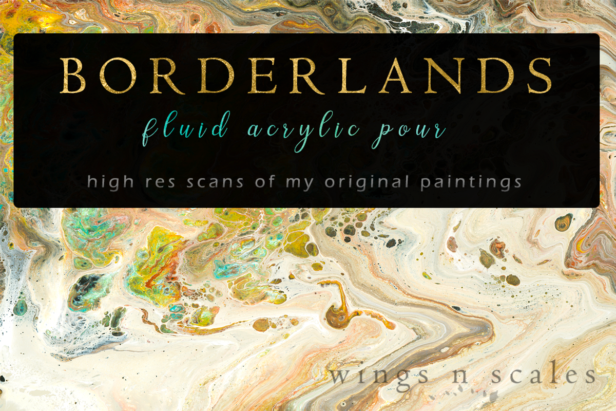 BORDERLANDS, a Texture Graphic by I AM A Mermaid Designs