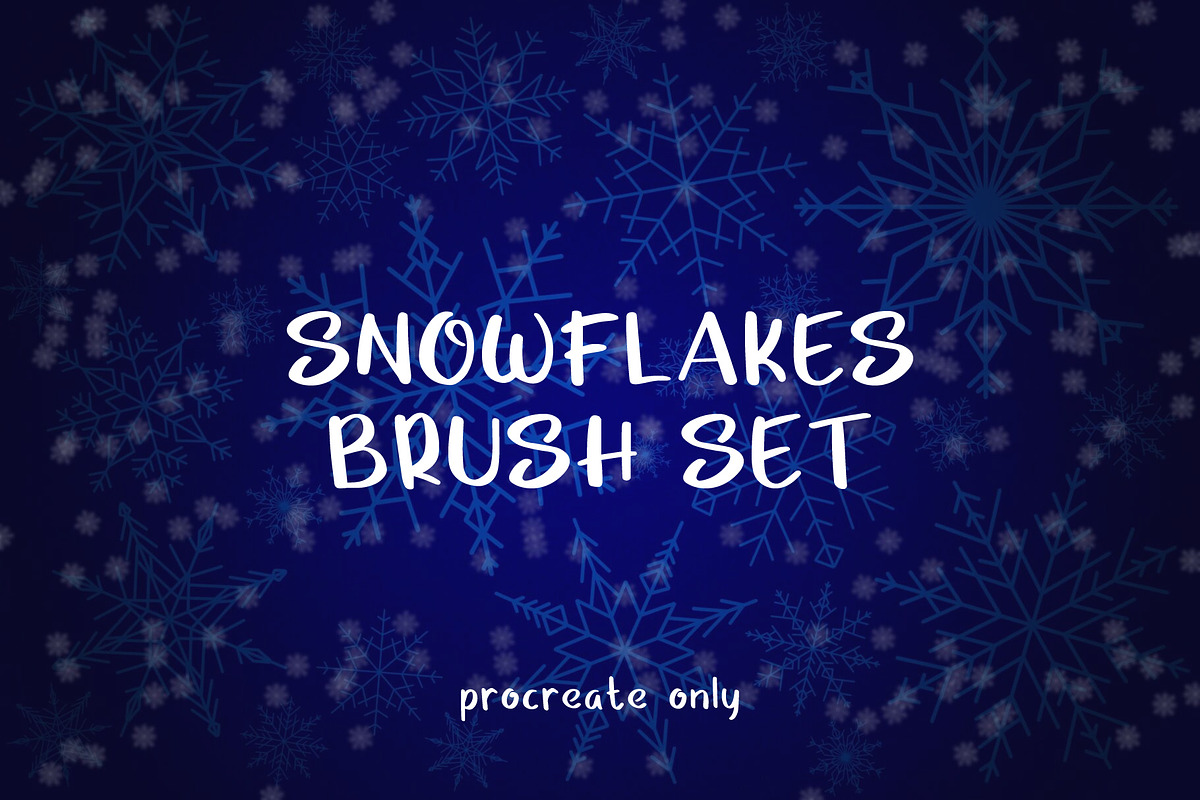 Snowflakes Brush Set - for Procreate, a Brush Add-On by MuSan ...