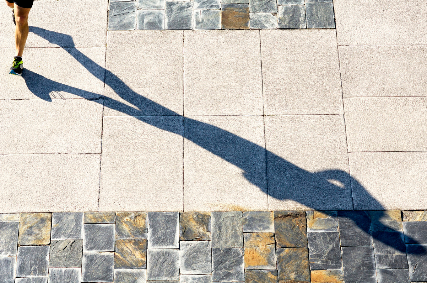 athlete with shadow in seafront, a Sports & Recreation Photo by Genaro ...