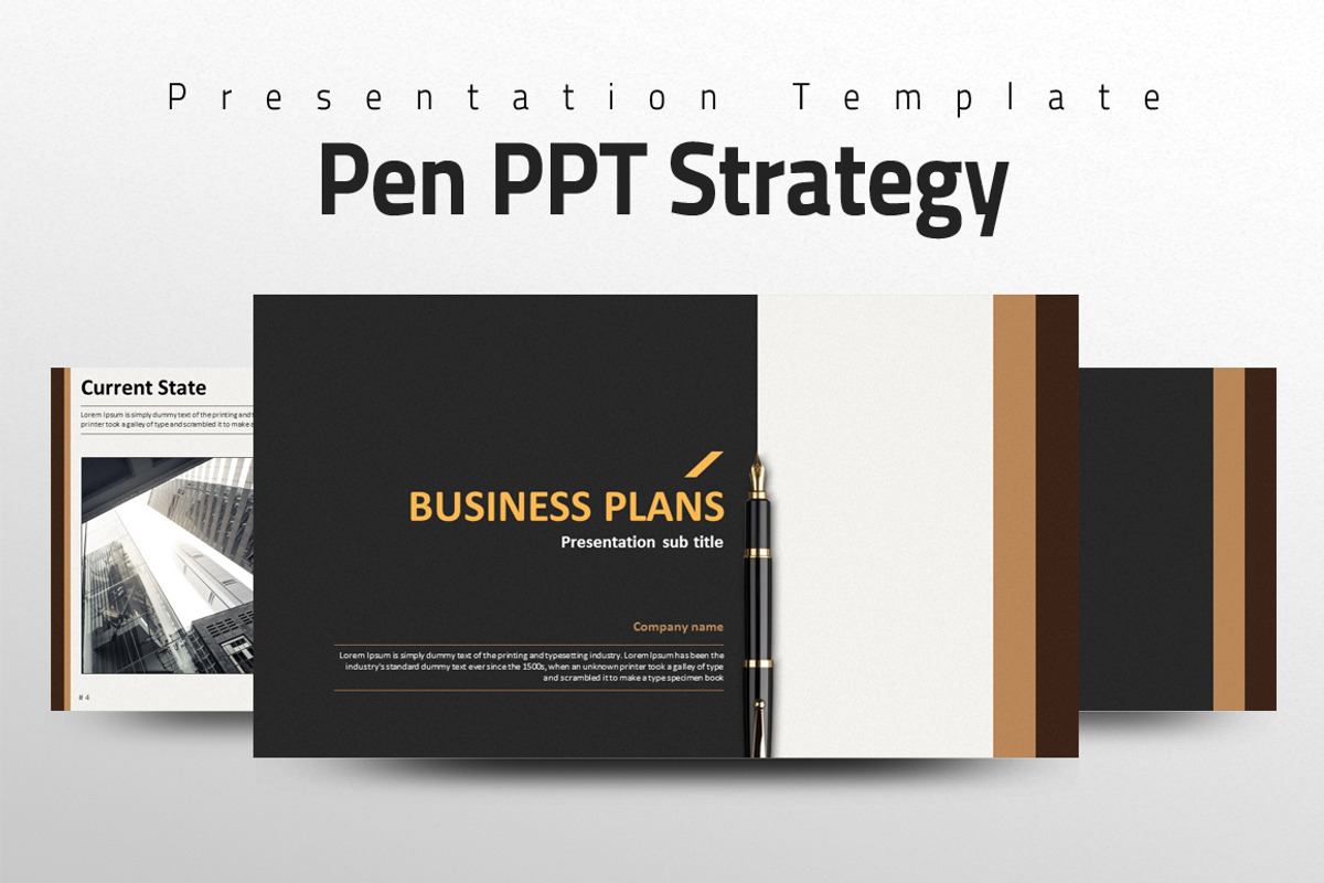 Pen PPT Strategy, a Presentation Template by GoodPello