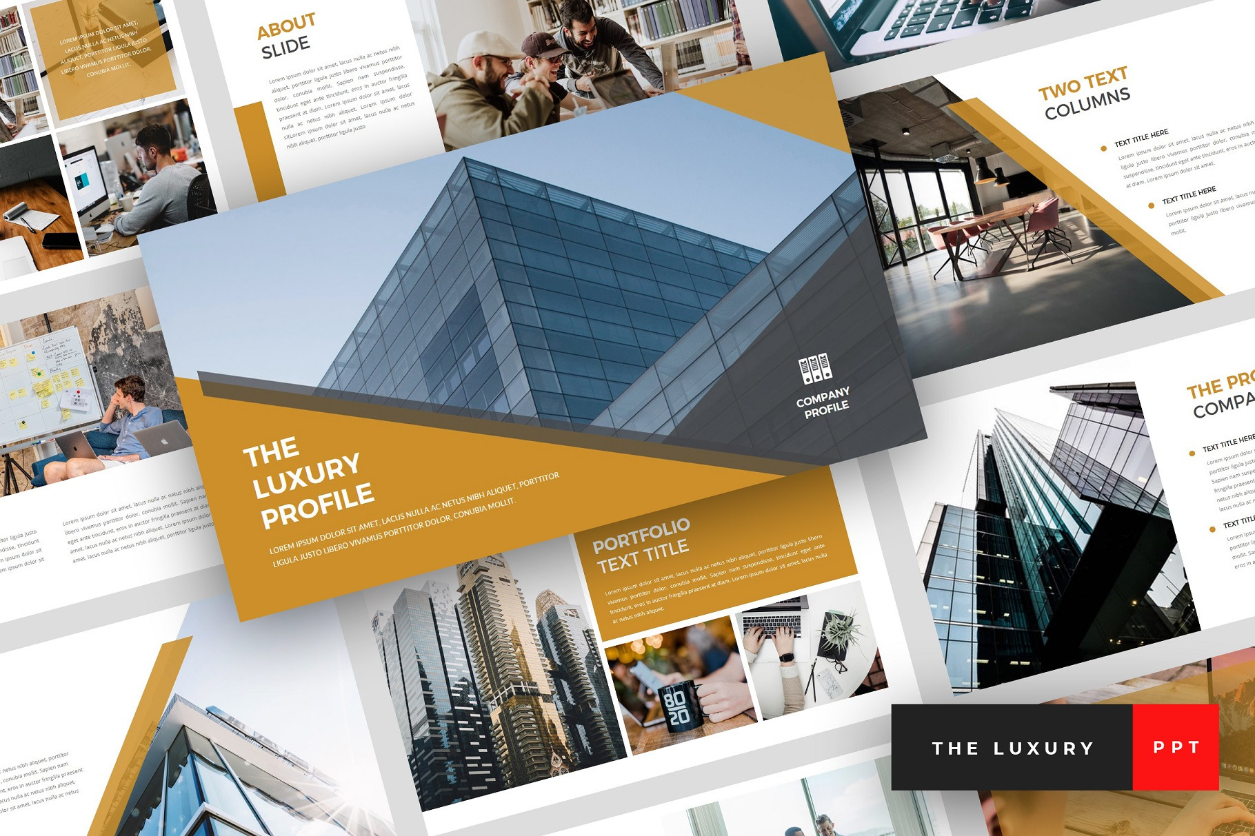 The Luxury - Pitch Deck PowerPoint, a Presentation Template by StringLabs