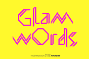 Glamwords, a Font by Mostardesign Type Foundry