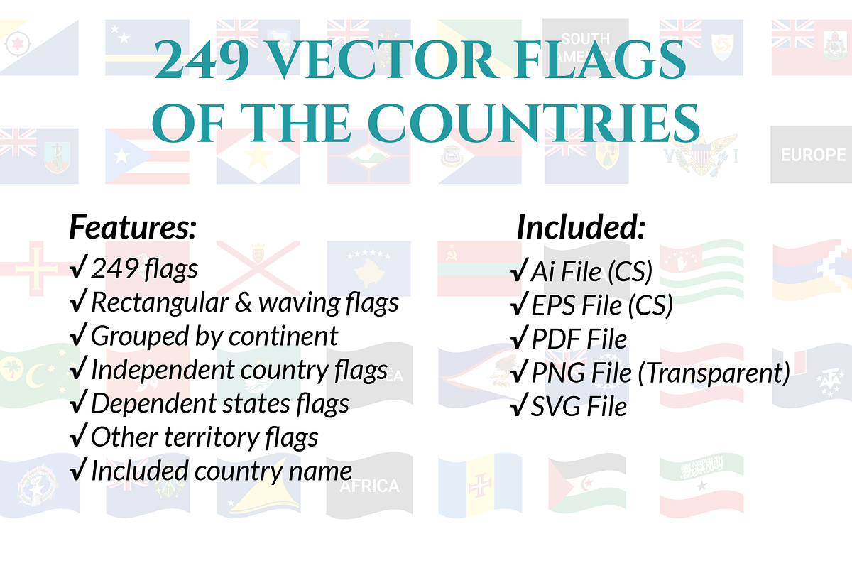 Vector flags of countries of the world