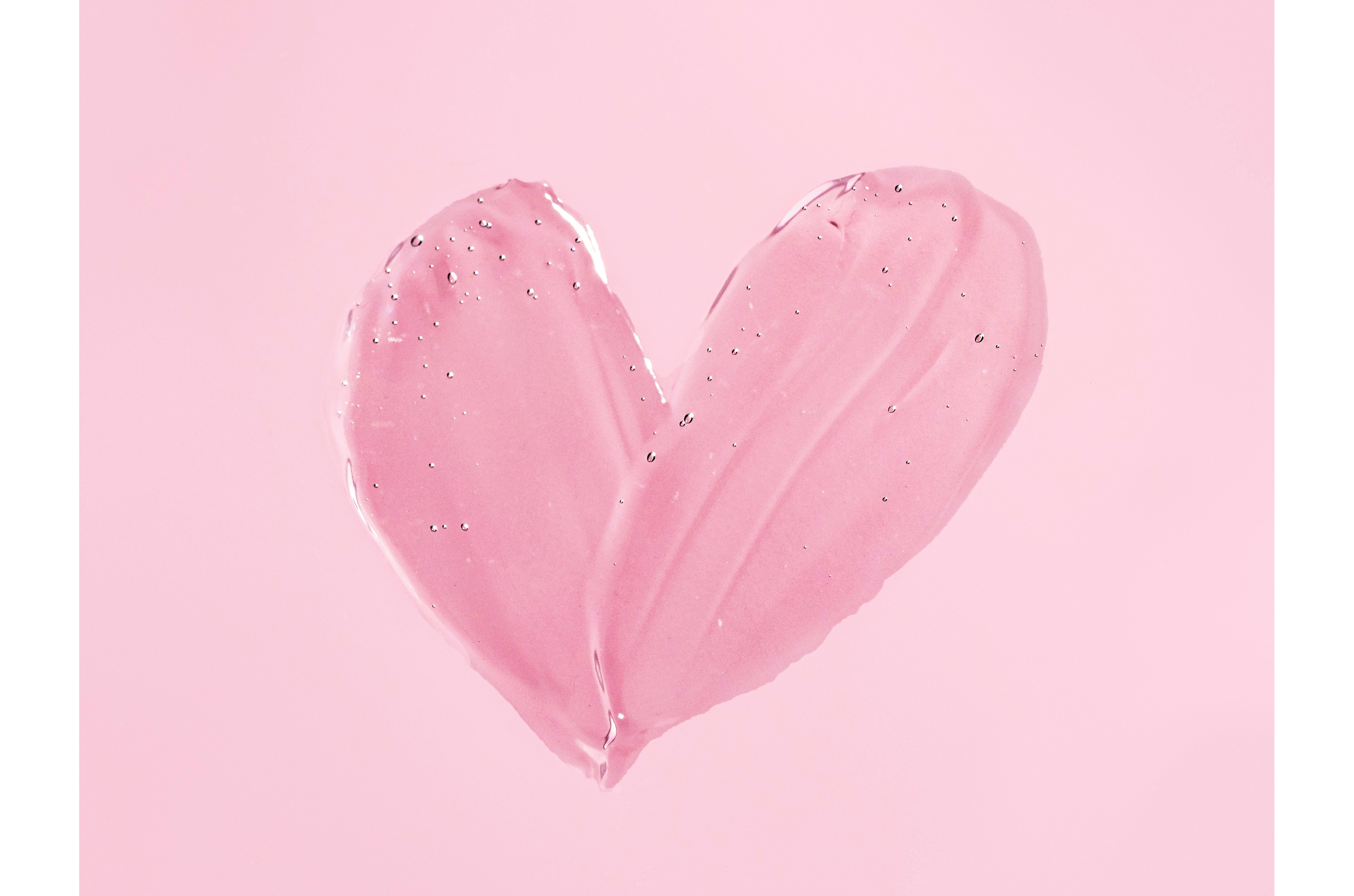 Transparent cosmetic gel heart shape, a Beauty & Fashion Photo by ...