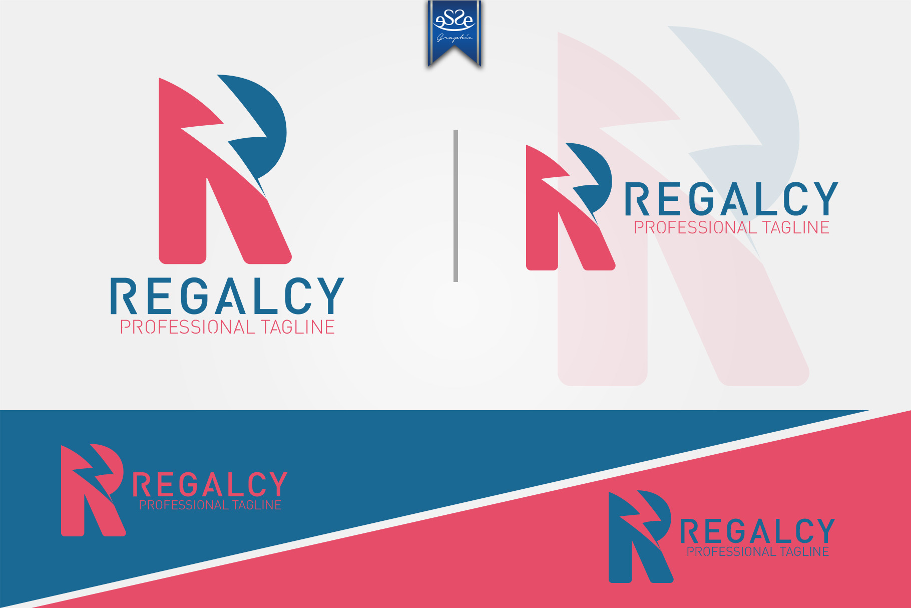 Lightning Letter R Logo, a Branding & Logo Template by essegraphic
