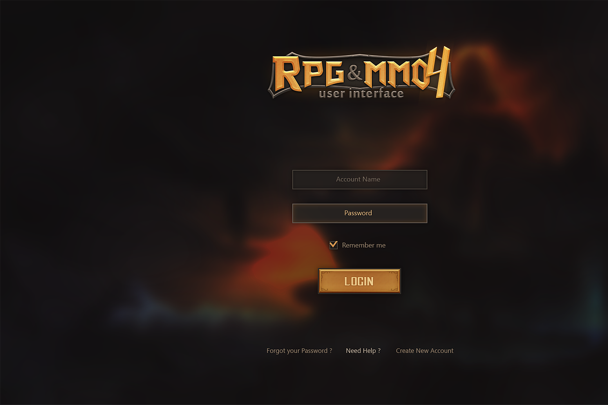 RPG & MMO UI 4, a Graphic by EvilSystem | Creative Market