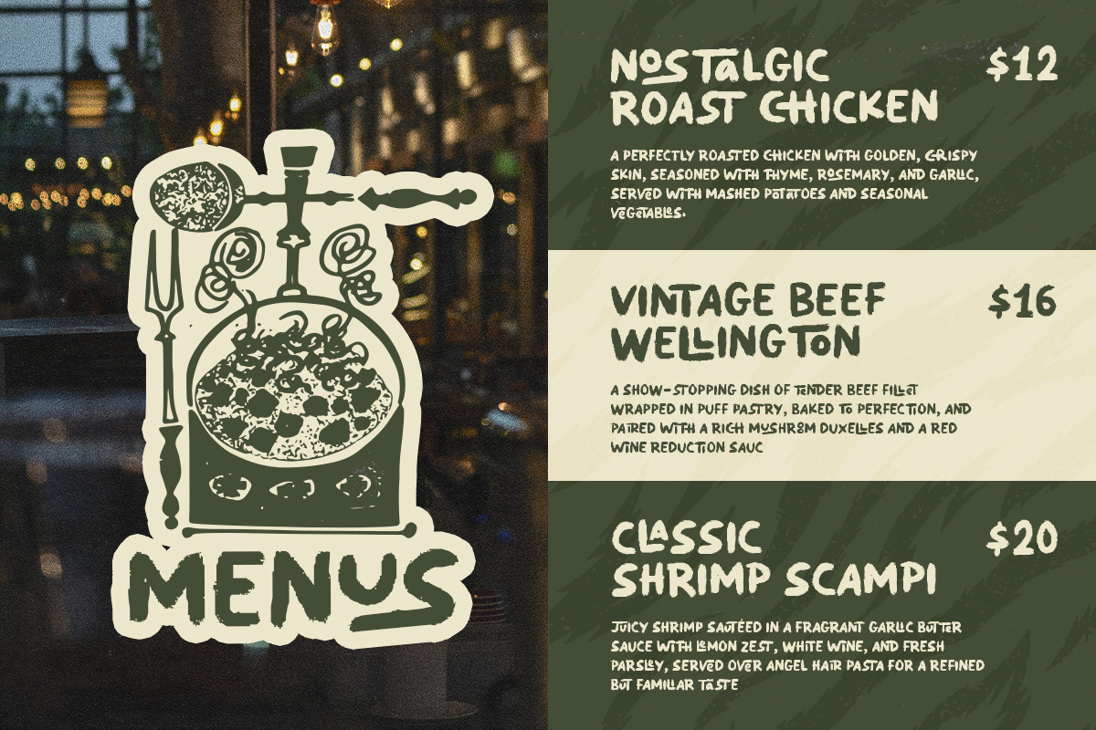 Hustle Jungle - Ligature Rough Font, a Handwritten Font by Bale Type