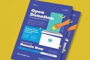 Open Donation Flyer Set, a Flyer Template by Guuver