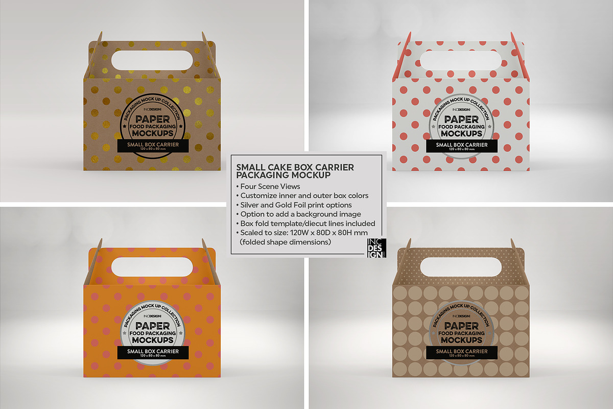 Small Box Carrier Packaging Mockup, a Packaging Mockup by INCDesign