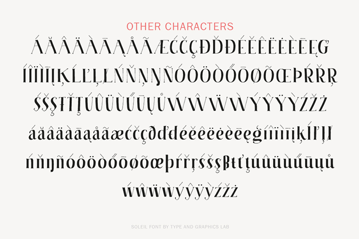 Soleil Font, a Serif Font by Type and Graphics Studio