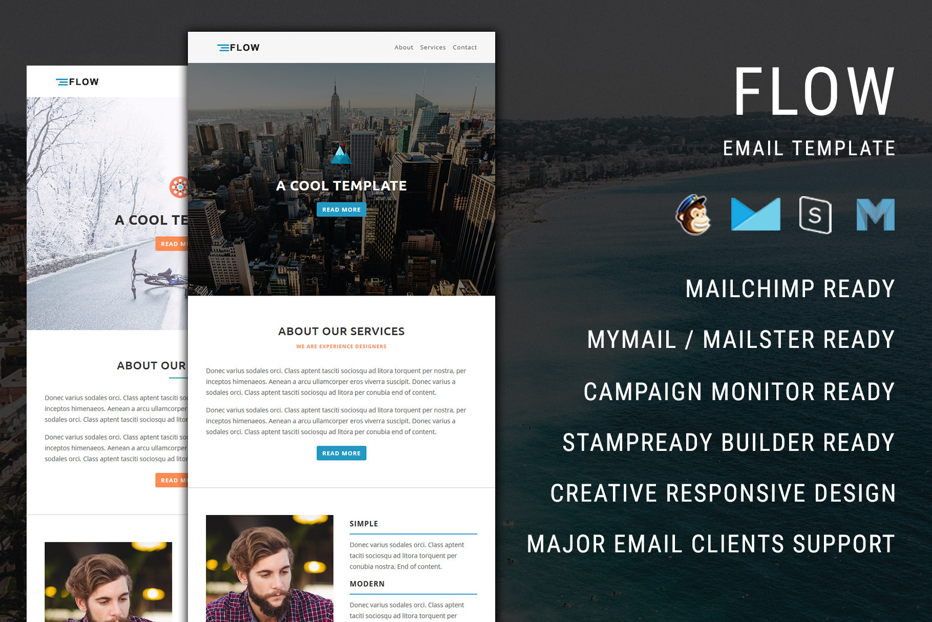 Flow - Responsive Email Template, an Email Template by Pennyblack Templates