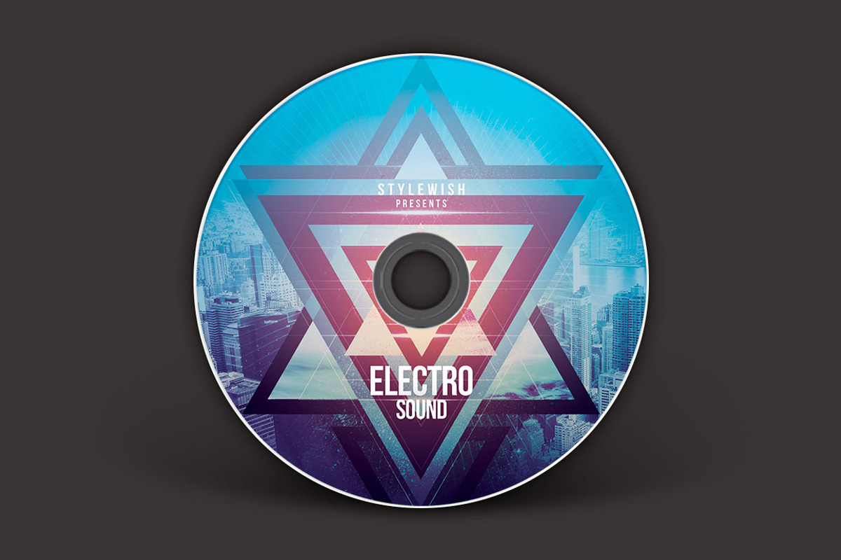 Electro Sound CD Cover Artwork, a Templates & Theme by styleWish