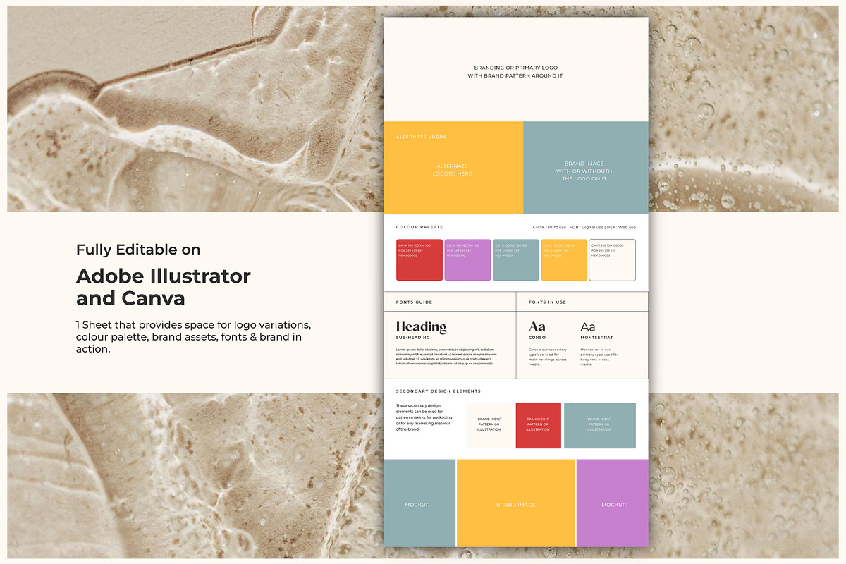 Canva Brand Guideline Template, a Branding & Logo Template by Naveera Aftab