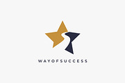 The star way logo icon, a Branding & Logo Template by DOMHOUZE