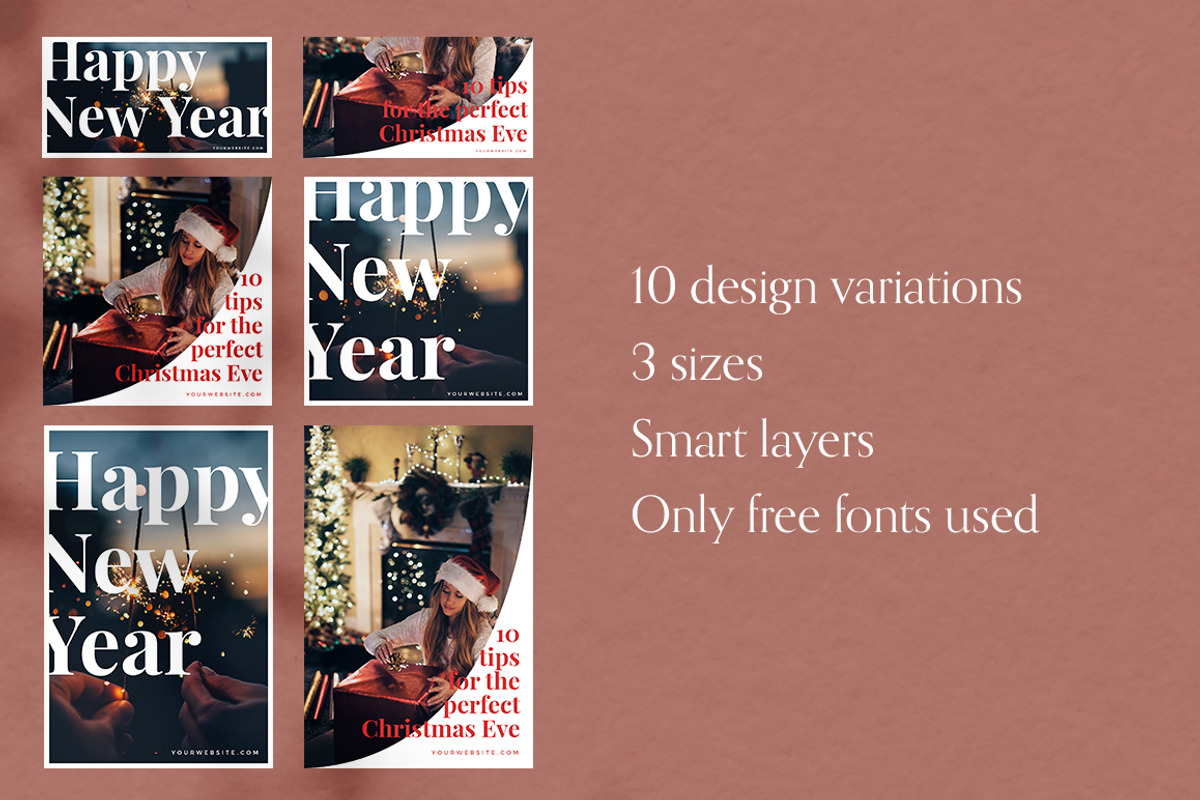 Christmas Social Media Pack, a Social Media Template by Eternel Design ...