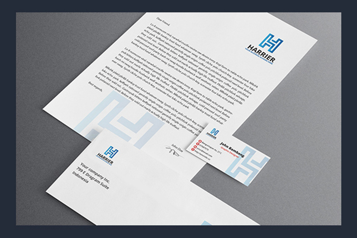 Harrier Logo, a Branding & Logo Template by Birka Studio