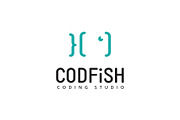 Codfish Coding Logo Template, a Branding & Logo Template by Tovarkovdesign