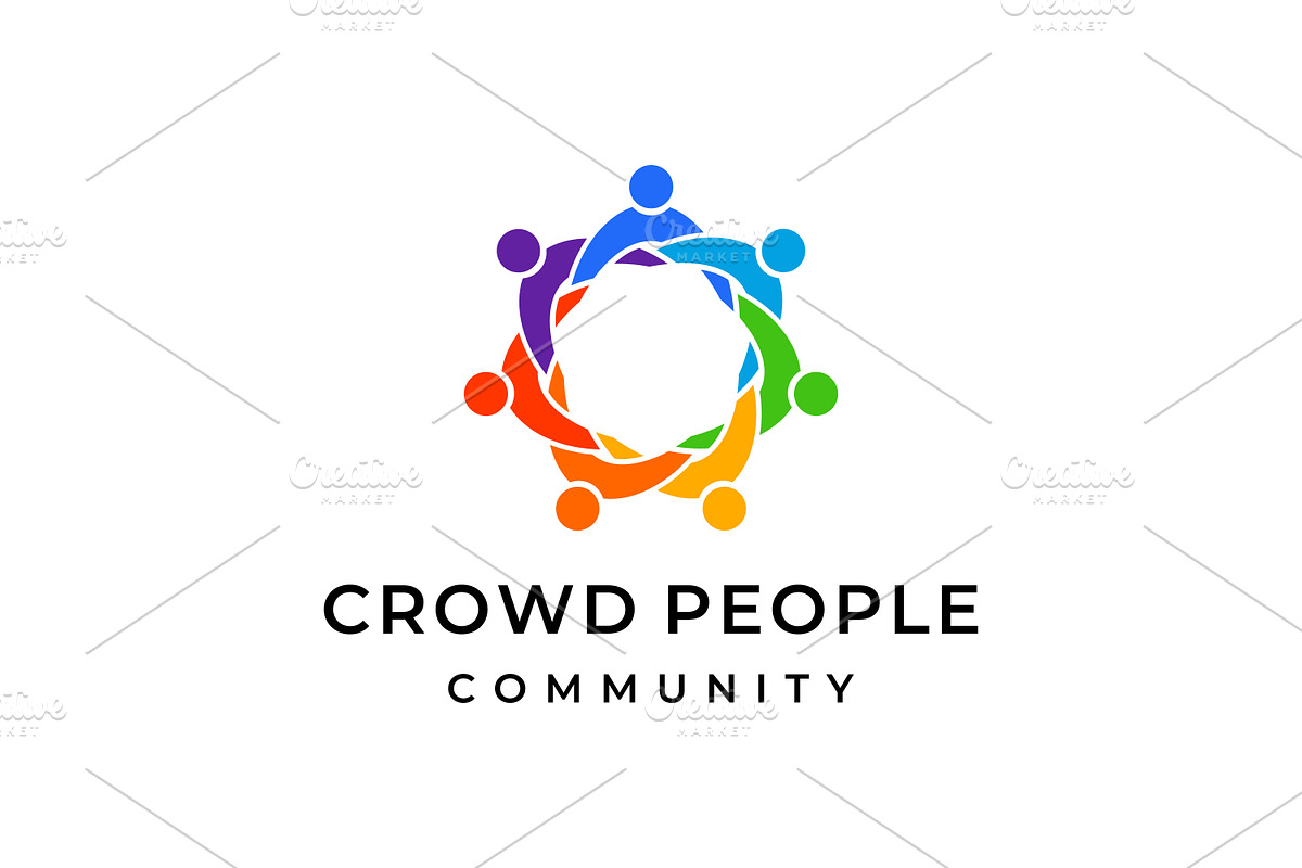 Crowd People Community Logo, a Branding & Logo Template by onripusindo ...