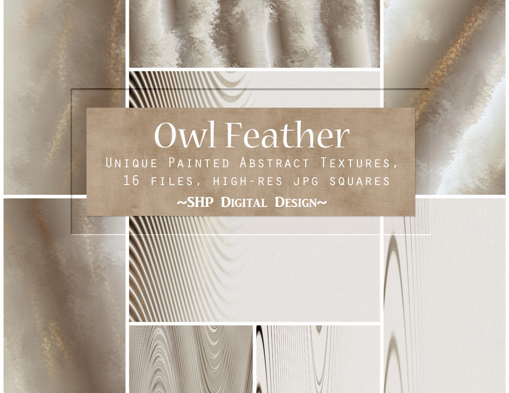 Owl Feather Abstract Paint Textures, a Texture Graphic by SHP Digital ...