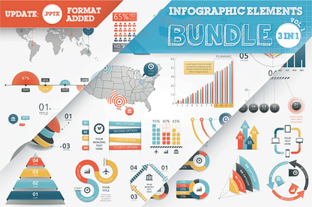 Infographic Timelines Bundle | Presentation Templates ~ Creative Market