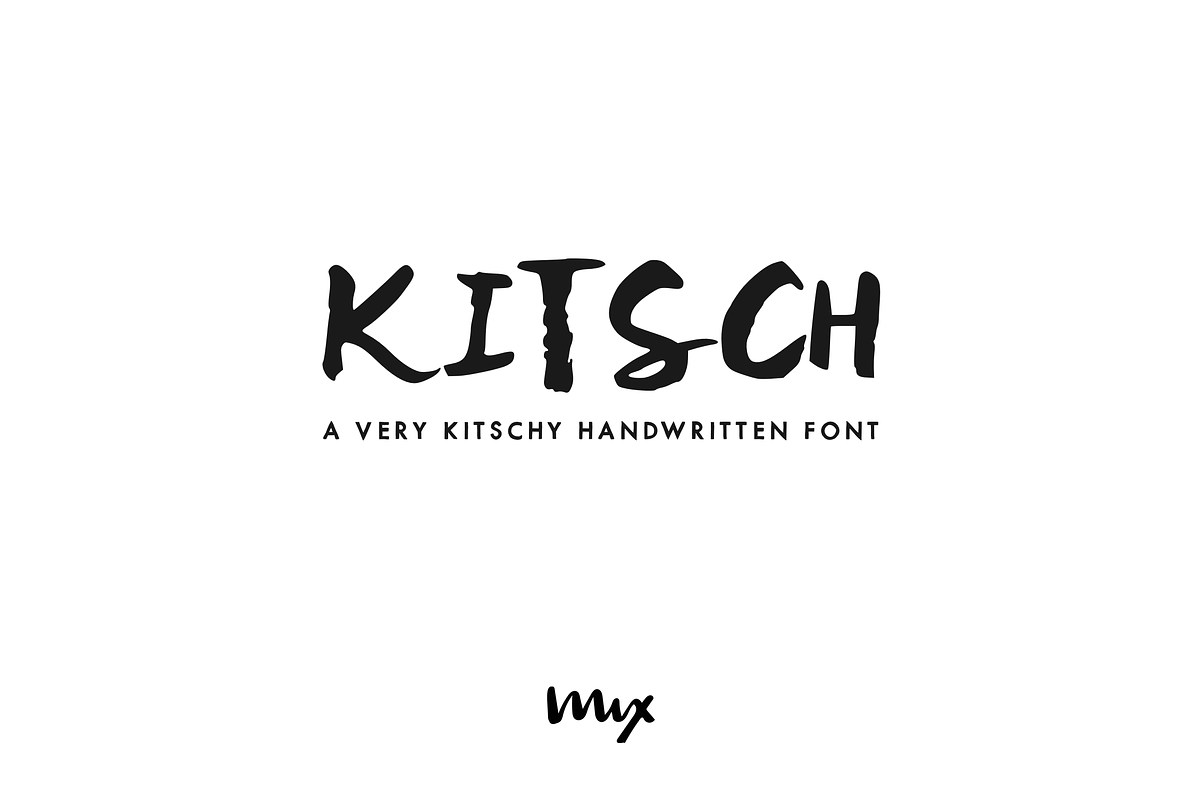 Kitsch — A Kitschy Handwritten Font, a Sans Serif Font by Mix Fonts ...