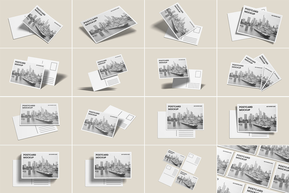 Invitation or Postcard mockup Bundles