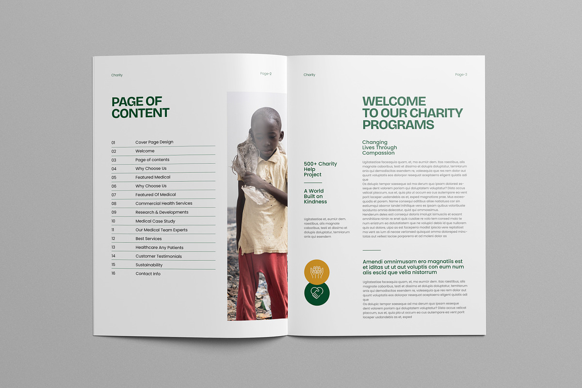 Charity Brochure Template | Canva, a Brochure Template by Pixelpick