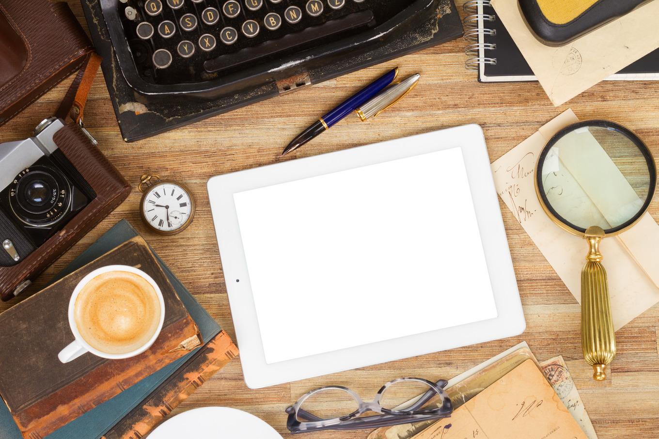 Hero header with typewriter, a Business Photo by Neirfy