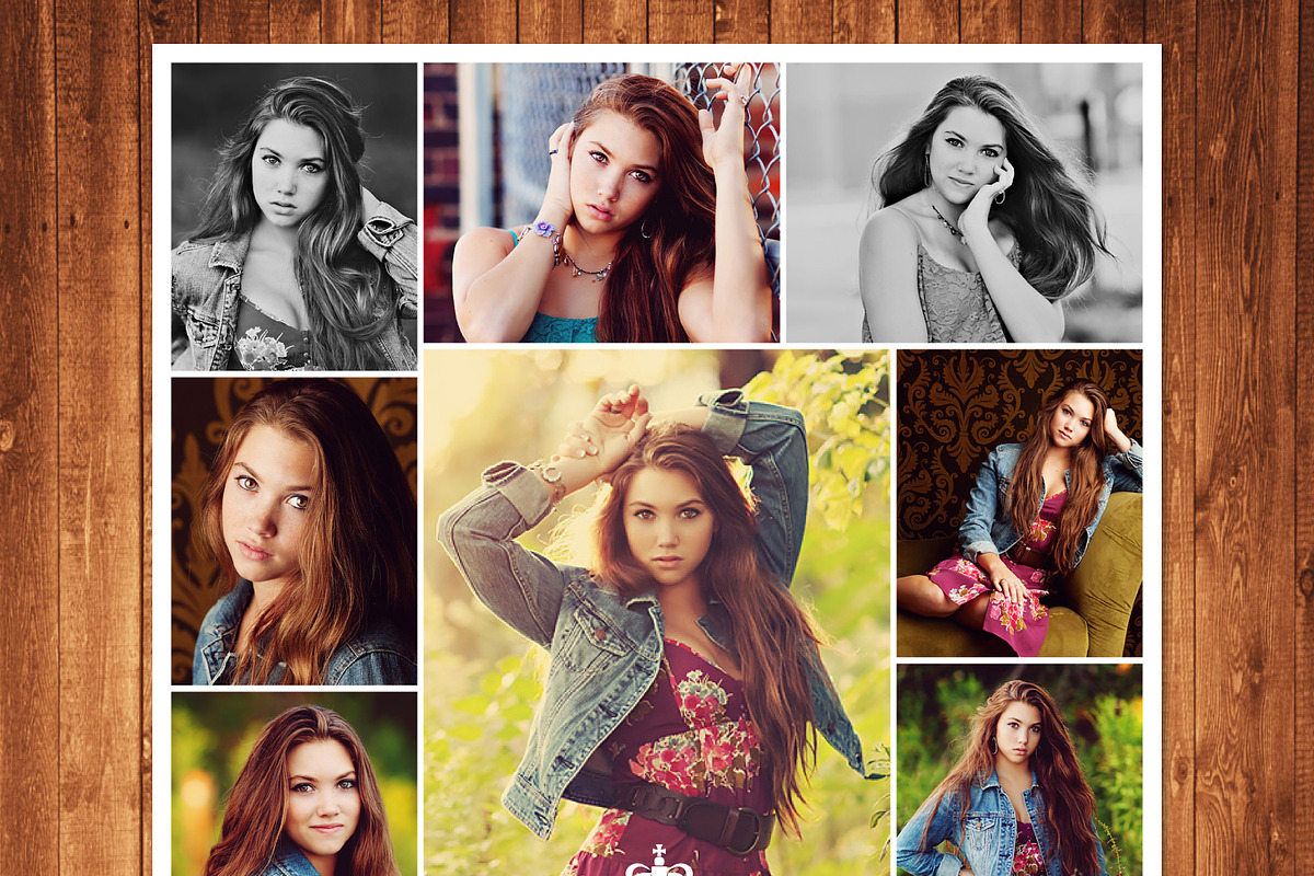 Senior Template Photo Collage, a Card Template by DonyDesigns