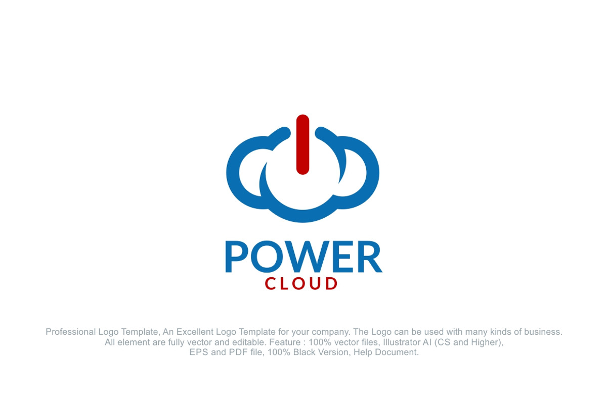 Power Cloud Logo, a Branding & Logo Template by PutraCetol Studio