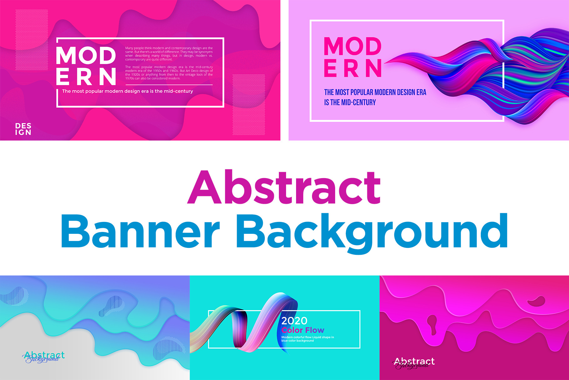 Abstract Banner Background | Decorative Illustrations ~ Creative Market
