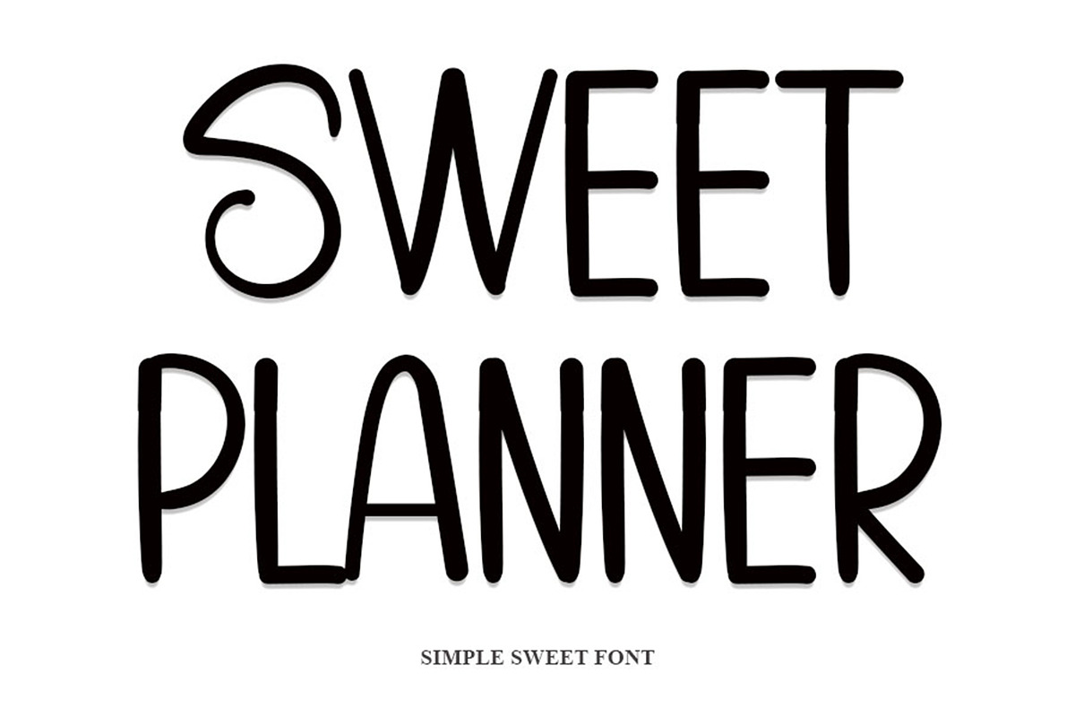 Sweet Planner - Handwritten Font