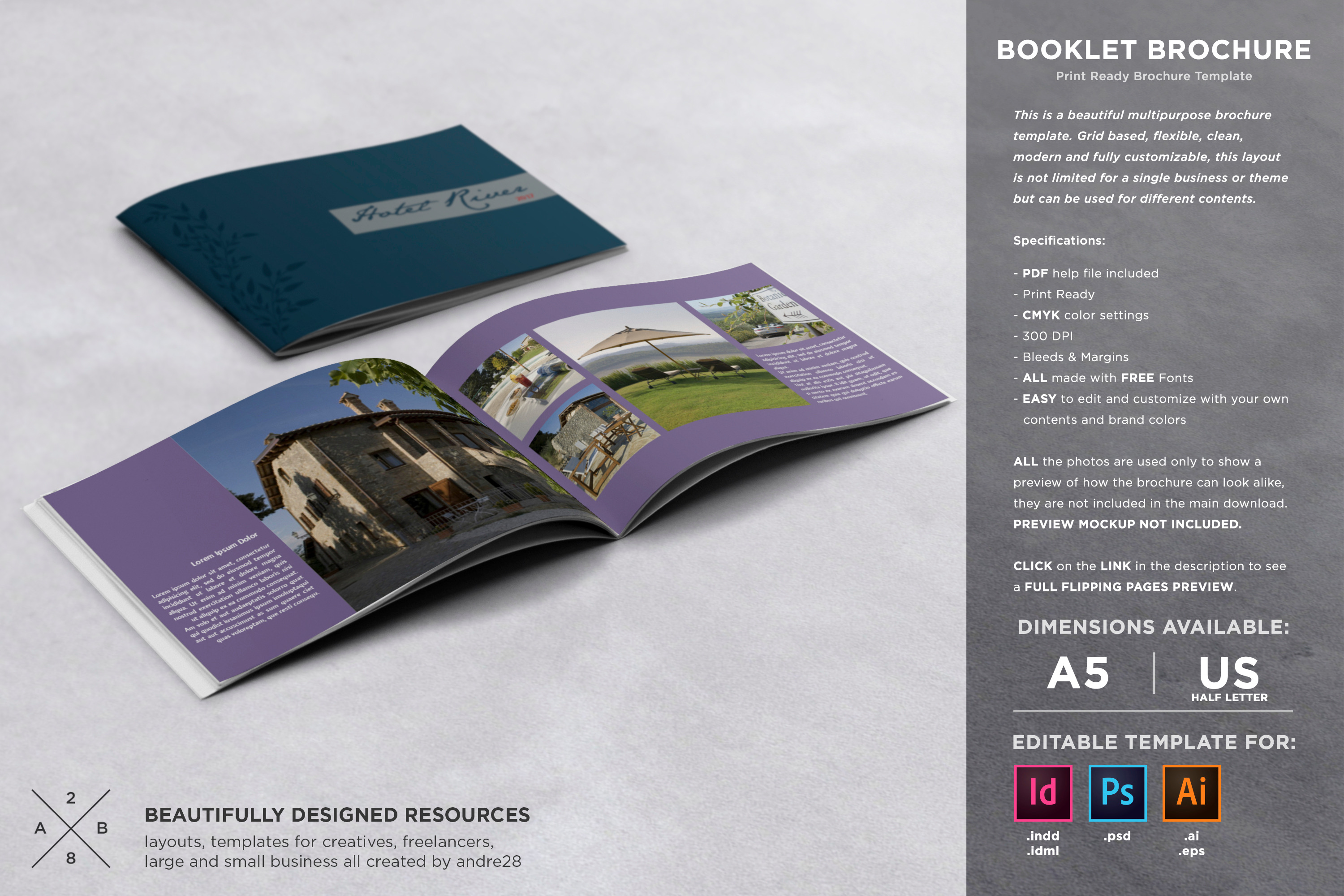 Booklet Brochure Template, a Brochure Template by Andre28
