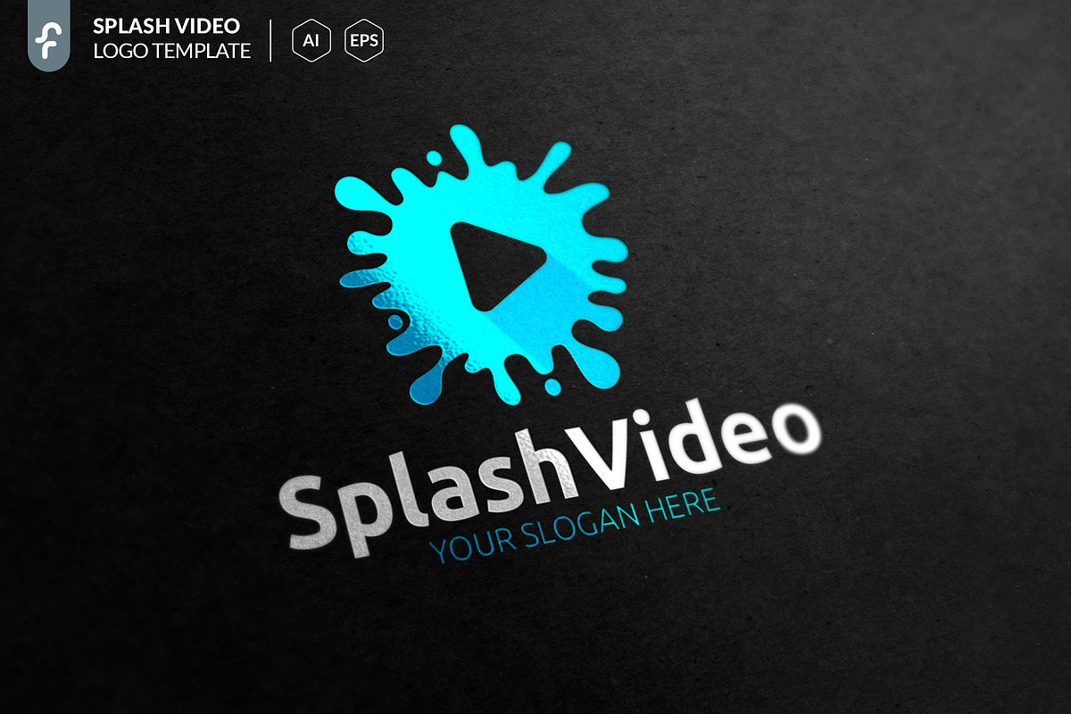 Splash Video Logo, a Branding & Logo Template by ft.studio