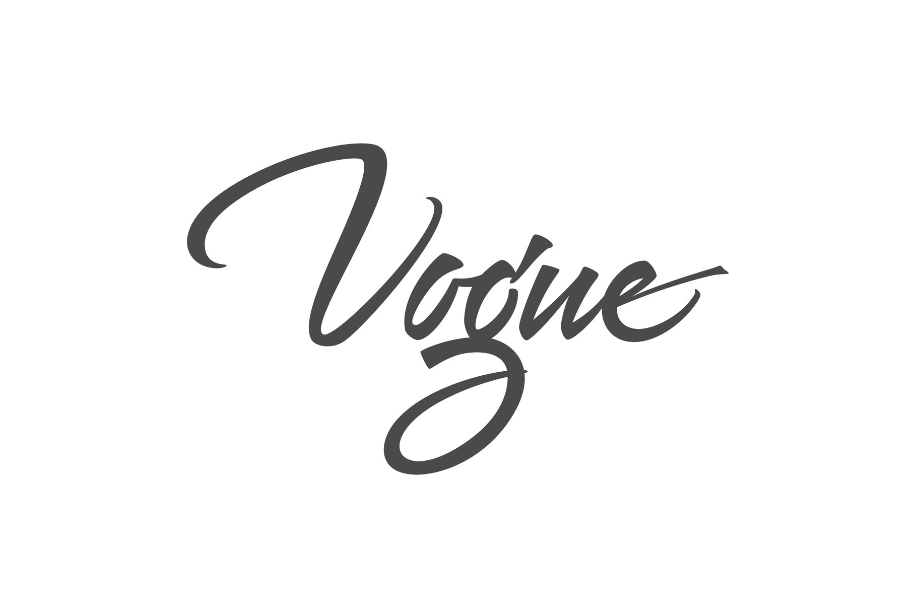 Vogue logo design, a Branding & Logo Template by Zagach Letters