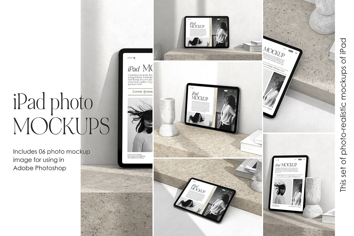 iPad photo mockups