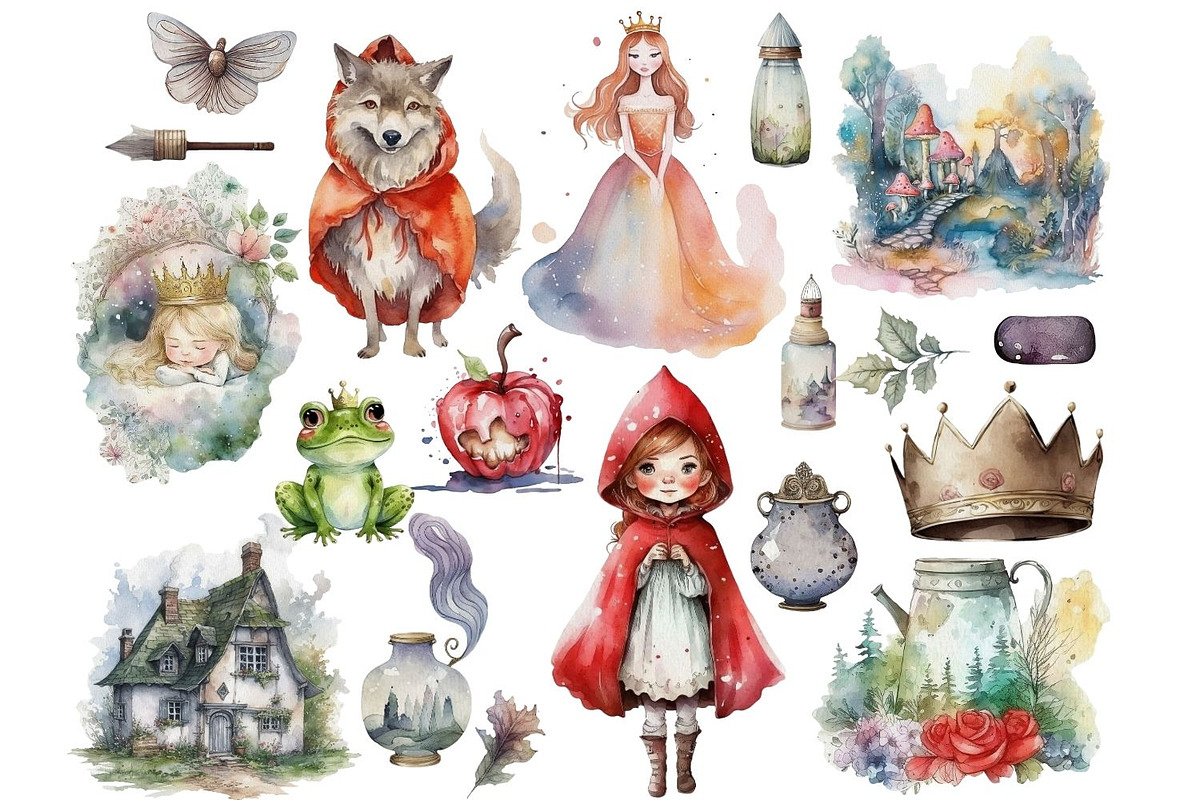 Fairytale Storybook Clipart, a Graphic by JBArt Clipart