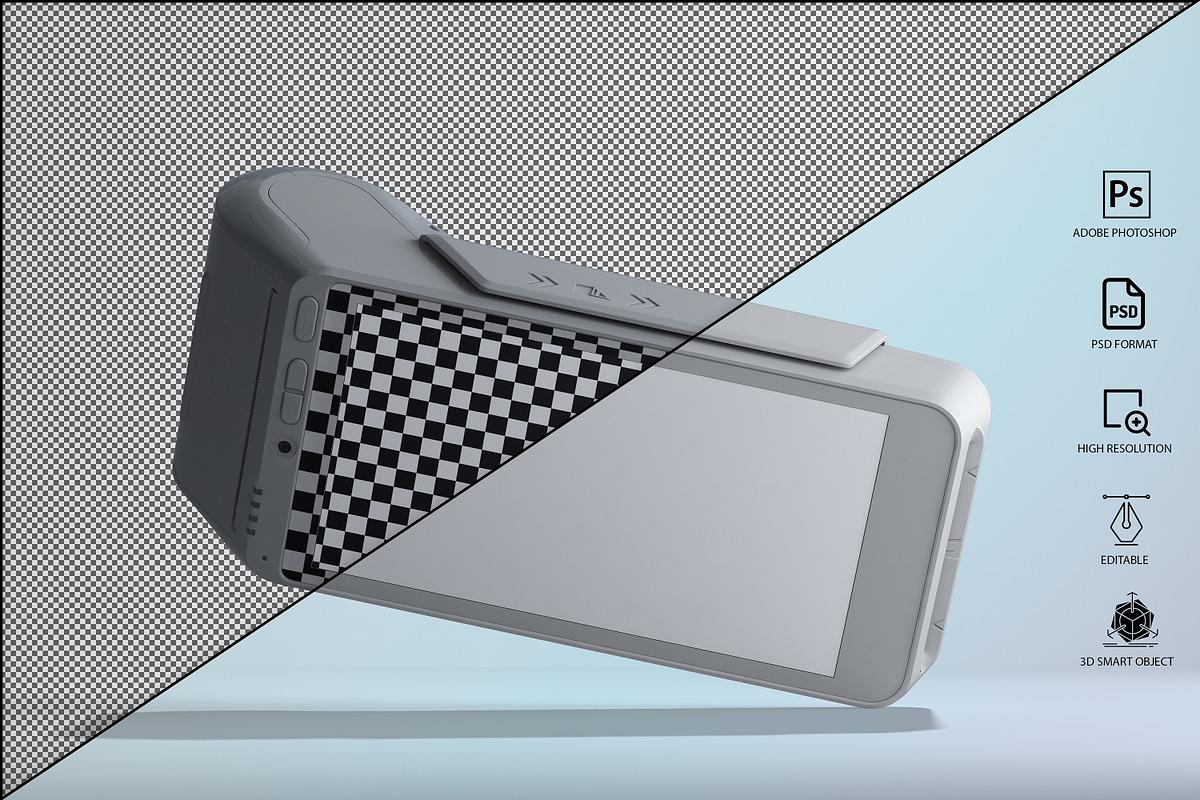 Point of Sale Terminal POS Mockup