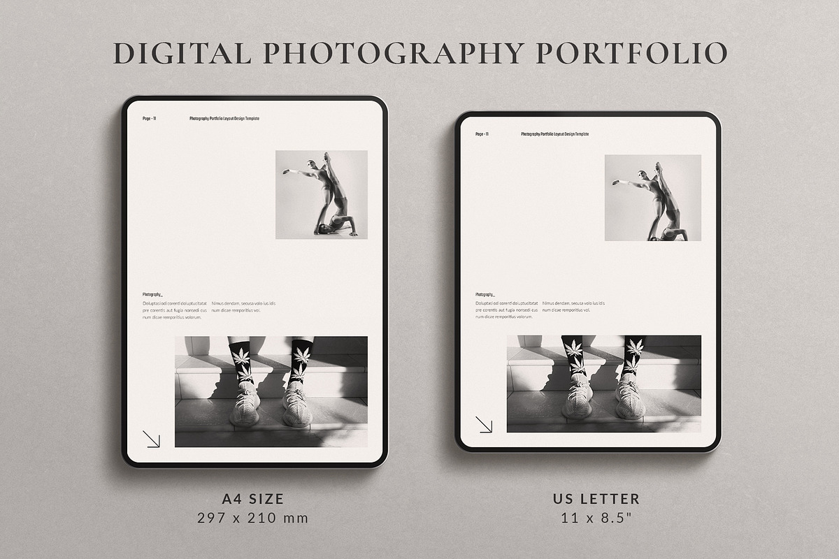 Digital Photography Portfolio Design, a Magazine Template by ...
