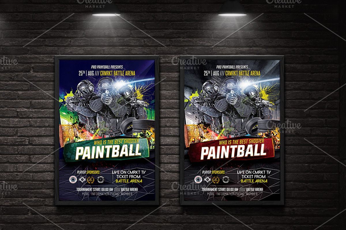 Paintball Flyer Template, a Flyer Template by Basez Flyers