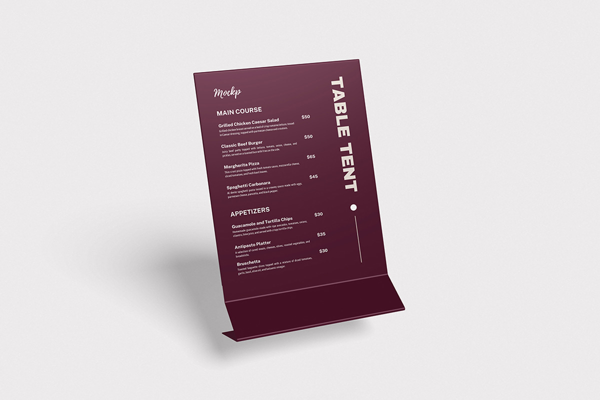 High Quality Table Tent Mockup, an Advertising Mockup by swsi-studio
