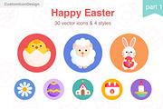 Happy Easter Icons