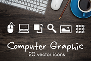 COMPUTER GRAPHIC - vector icons, an Icon by marusdesign