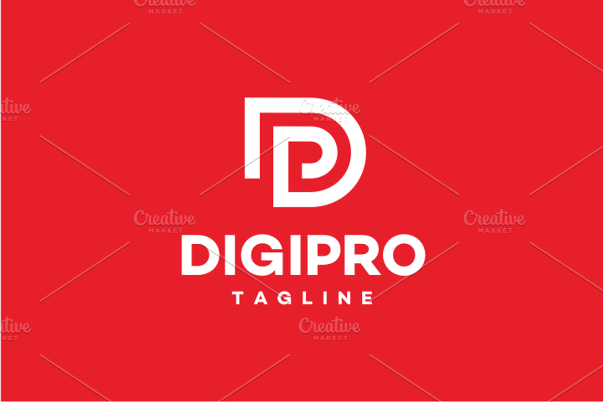 DigiPro - Letter D P DP PD Logo, a Branding & Logo Template by yopie