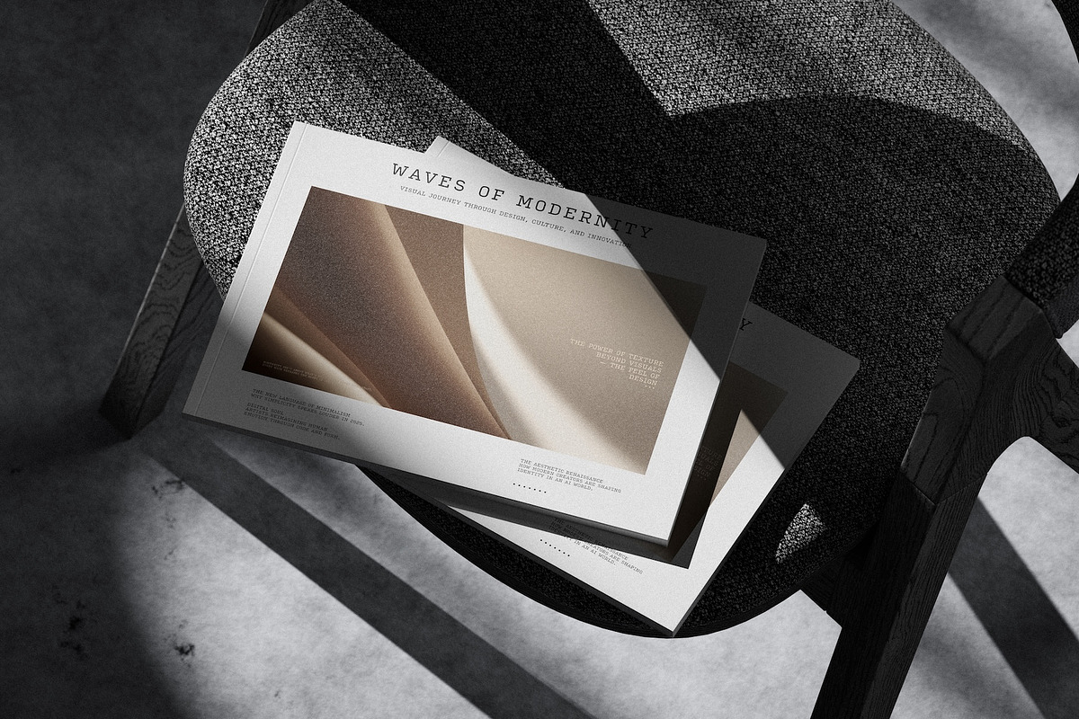 A4 Landscape Magazine Cover Mockup, a Books & Magazine Mockup by Toasin ...