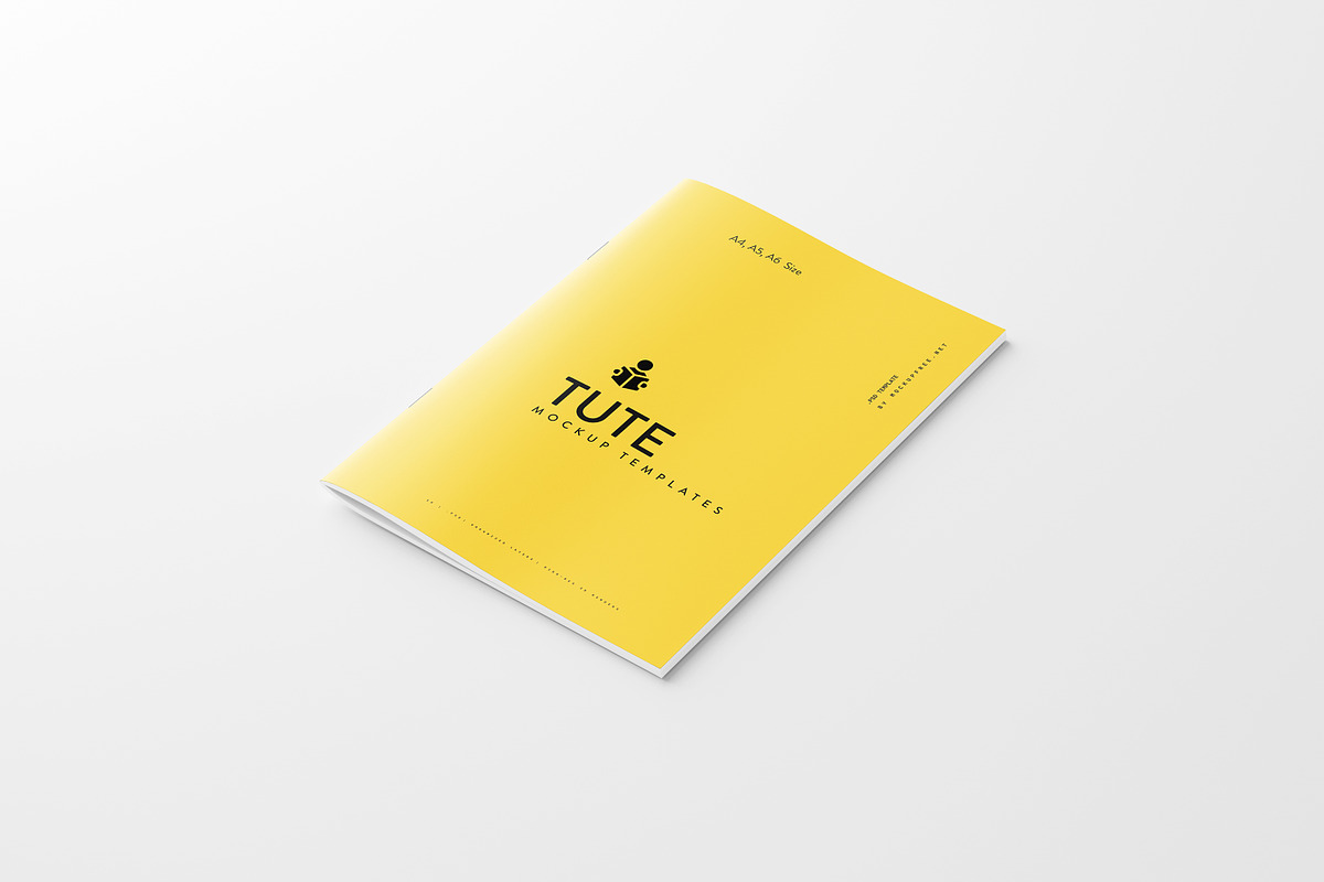 Tute Mockup Set, a Books & Magazine Mockup by MockupFree.Net