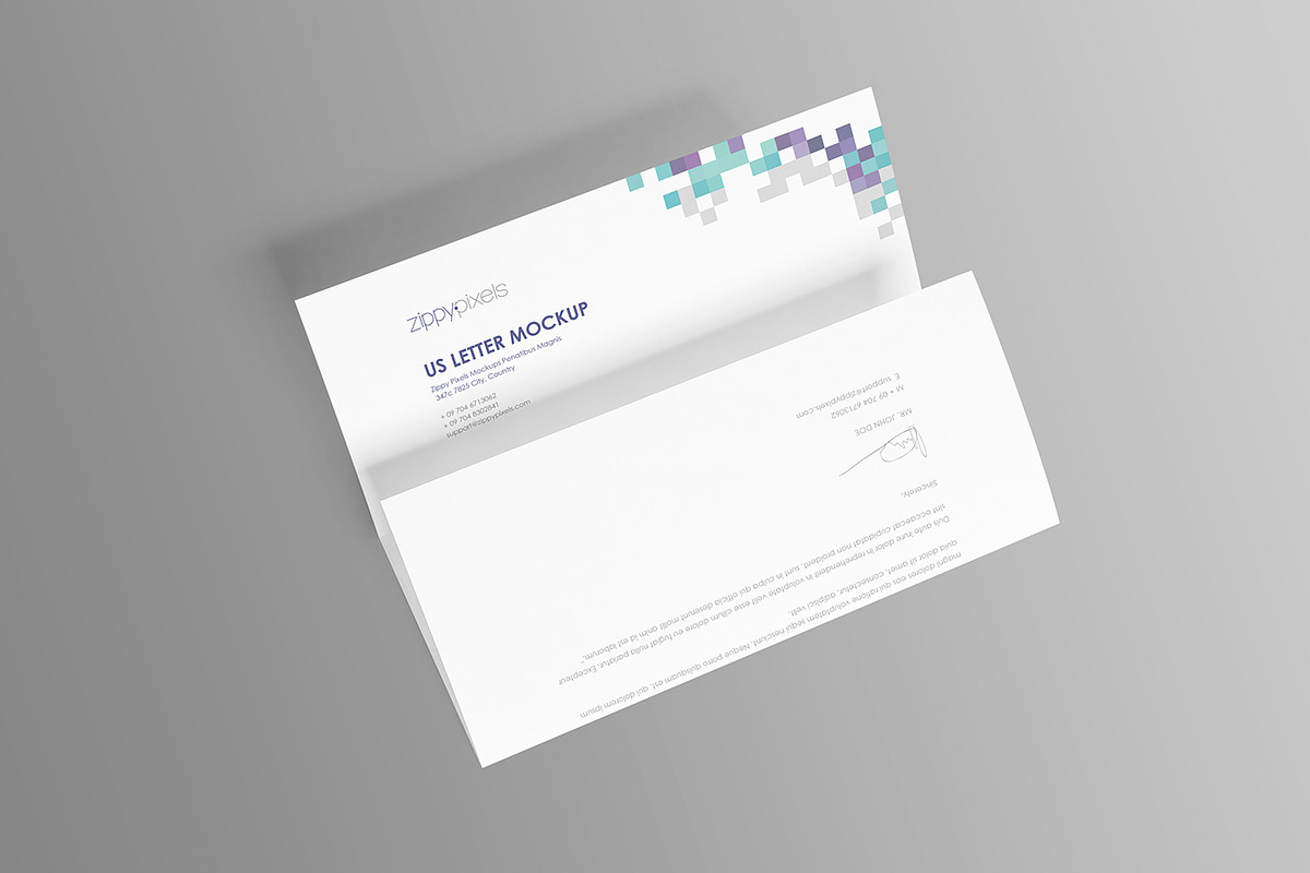 US Letter Paper Mockups, a Product Mockup by ZippyPixels