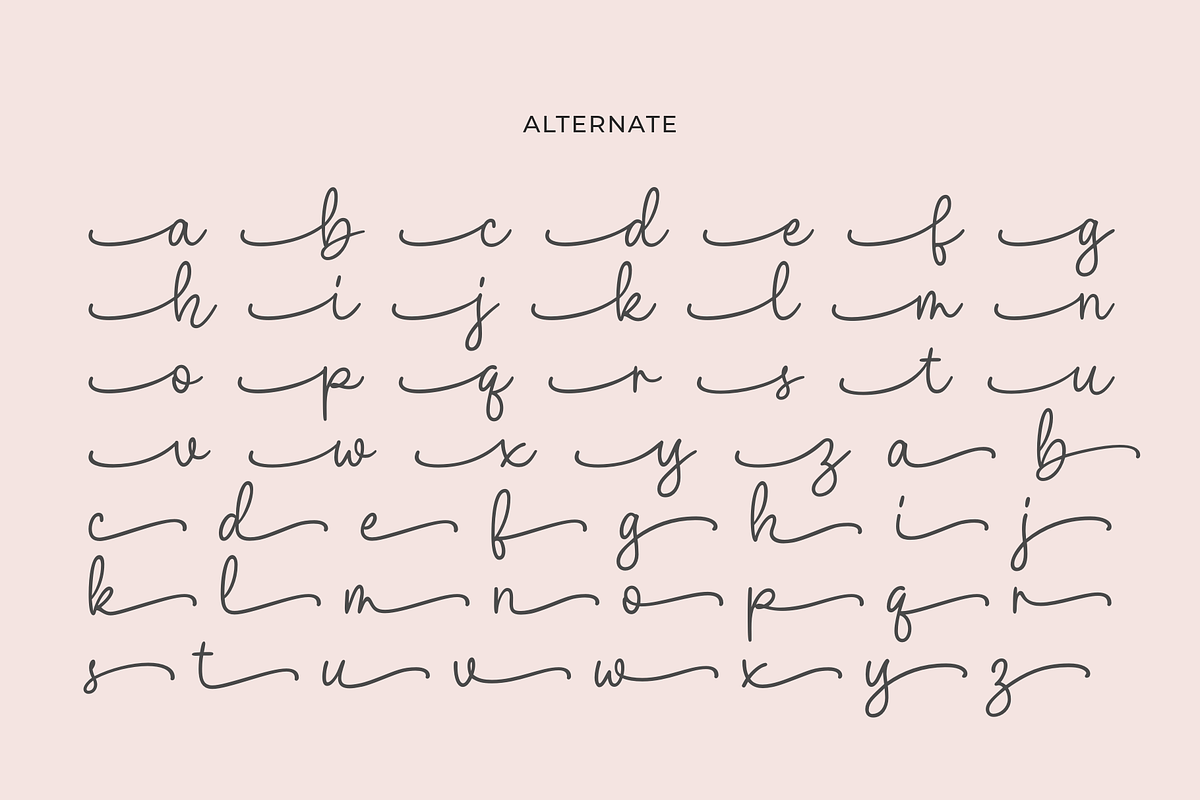 Blushing Hearts - A Font Duo, a Script Font by Ainun Jinan
