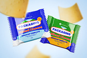 Sliced Cheese Packaging Mockup, a Packaging Mockup by Designer Dude